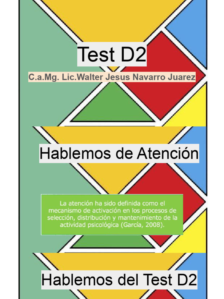 Test D2: Atención y Control Inhibitorio | PDF