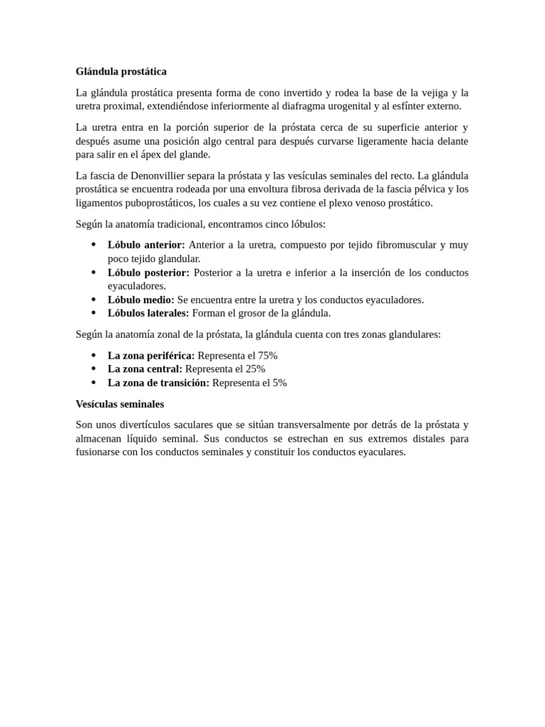 Glándula Prostática | PDF