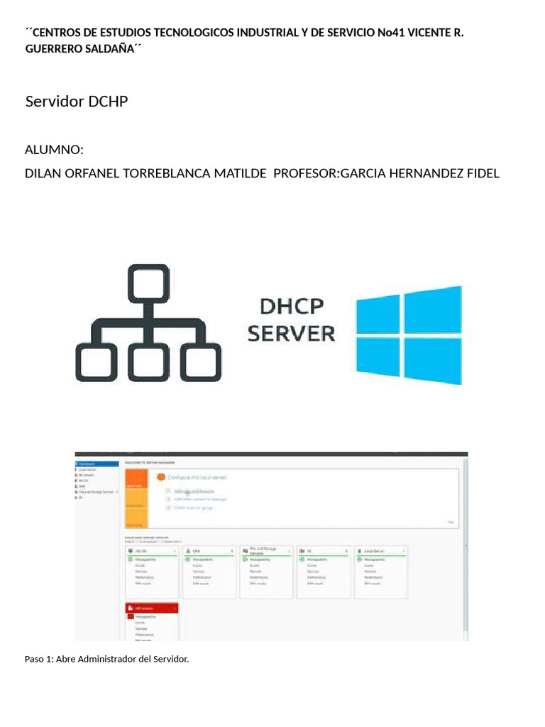 Guía para Configurar Servidor DHCP | PDF