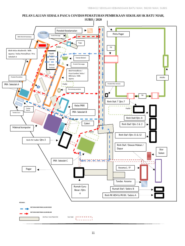 PELAN LALUAN PASCA COVID19 PEMBUKAAN SEKOLAH SKBN (11) | PDF