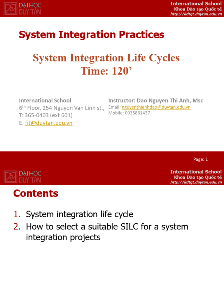 Cmucs 445-2022s-Lecture Slides-03-Silc-Software Integration Life Cycles ...