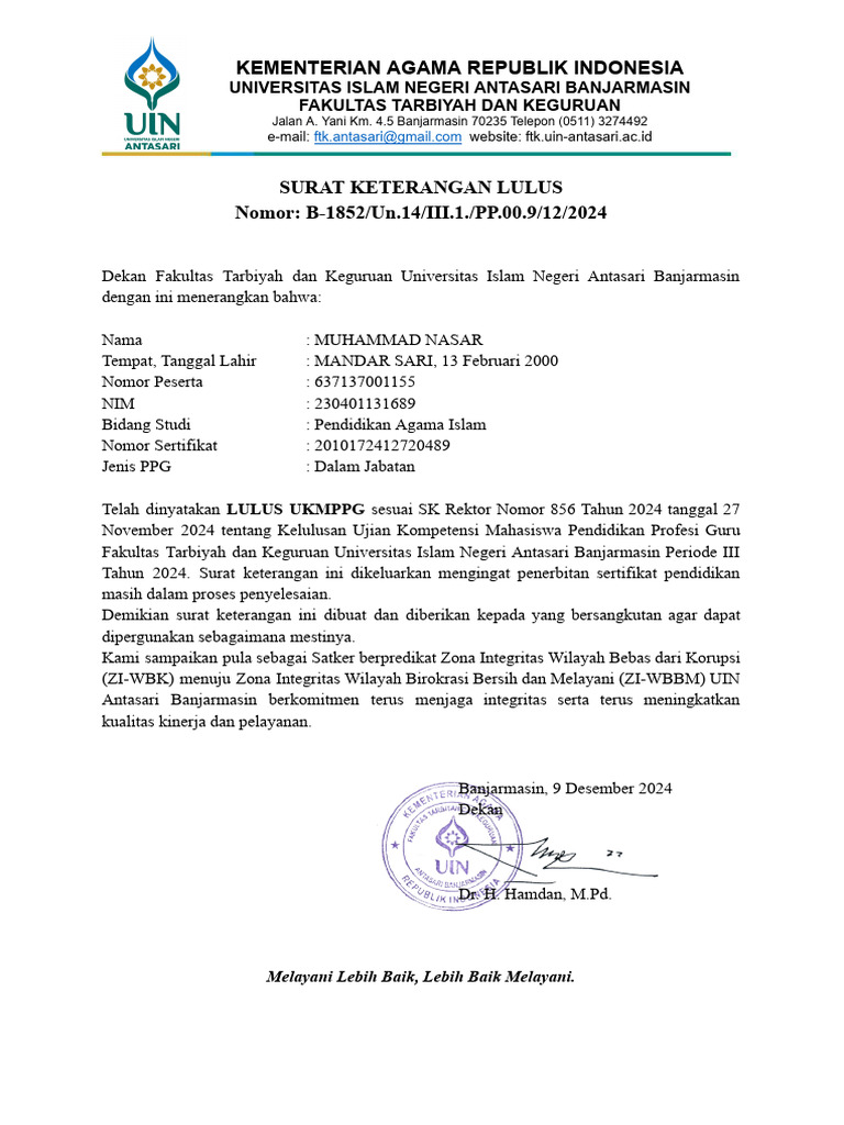 SKL Muhammad Nasar | PDF