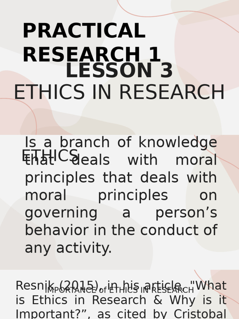 LESSON-3_PRACTICAL-RESEARCH-1 | PDF | Privacy | Integrity