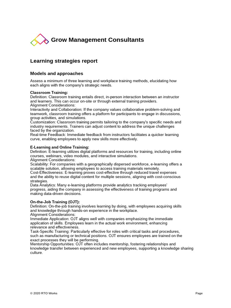 BSBHRM613 Task 2 Answers | PDF | Educational Assessment | Educational Technology