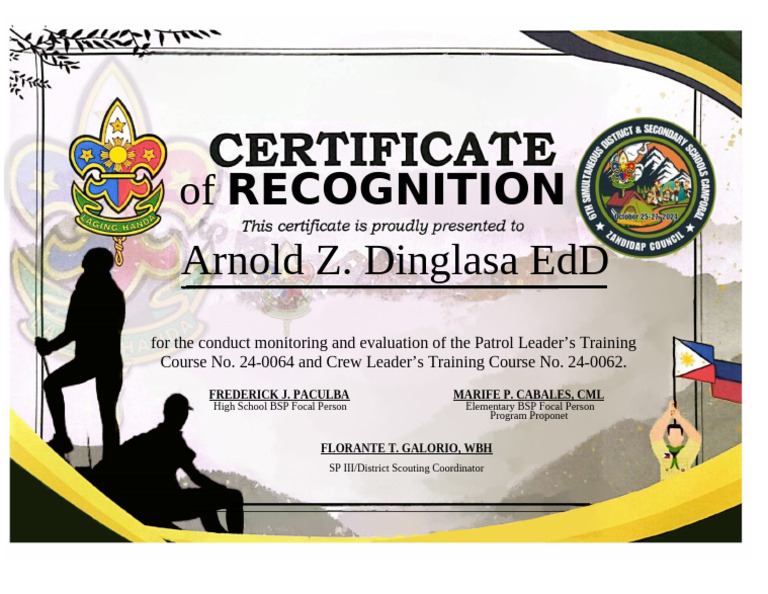 Cert BSP Short | PDF