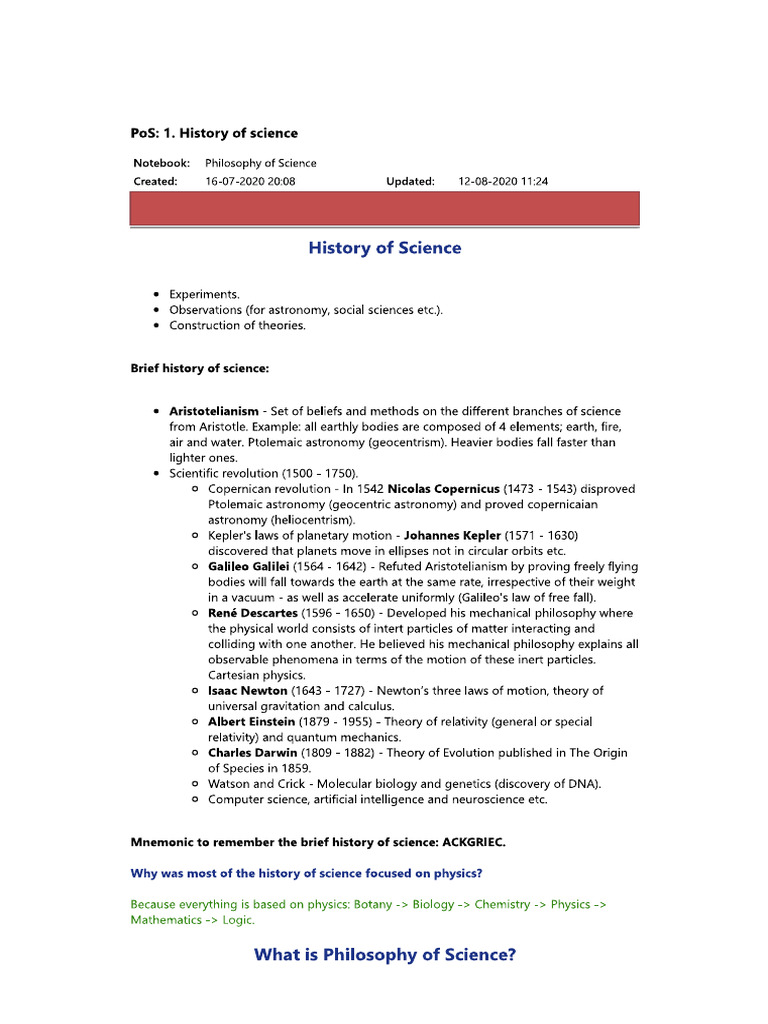 PoS 1. History of Science | PDF