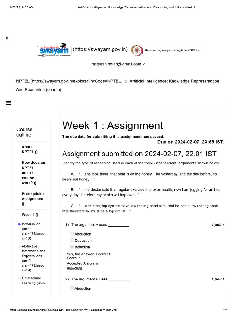 Artificial Intelligence - Knowledge Representation and Reasoning - Unit ...