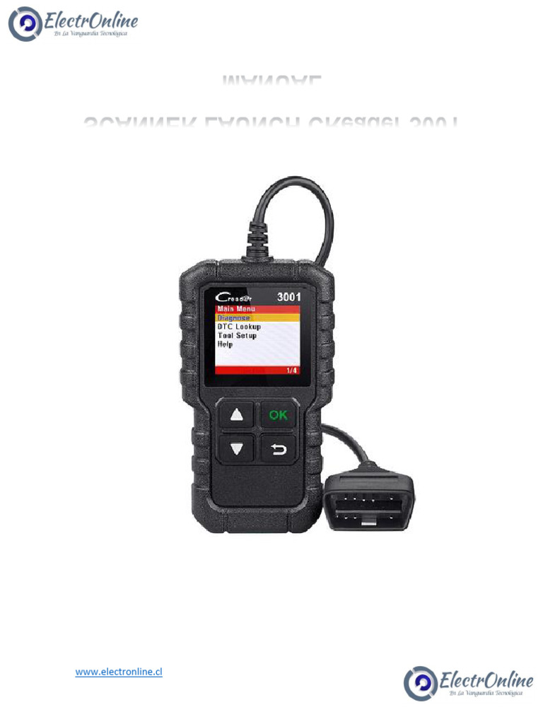 Manual del Scanner Launch CReader 3001 | PDF