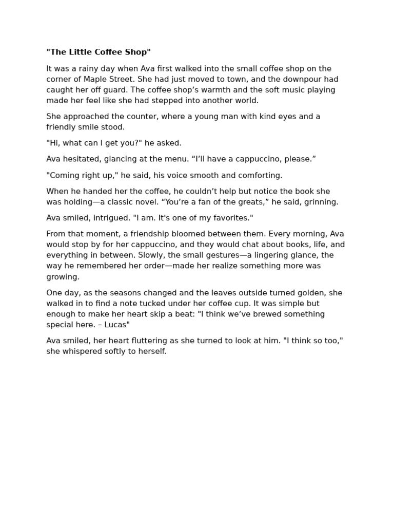 The Little Coffee Shop - 2 | PDF