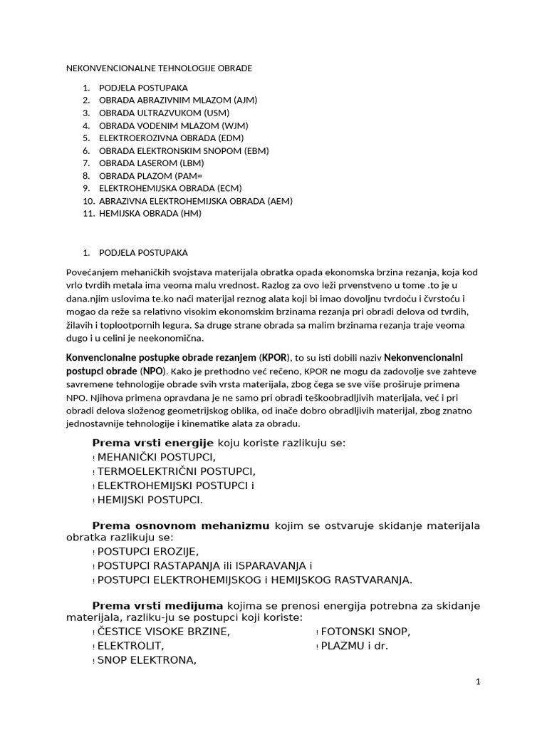 NT skripta za ispit 1 | PDF