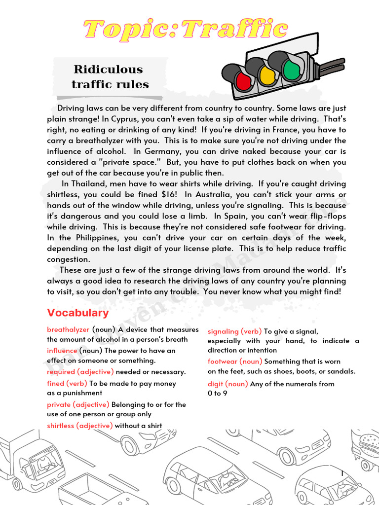 Topic Traffic | PDF | Traffic | Traffic Congestion