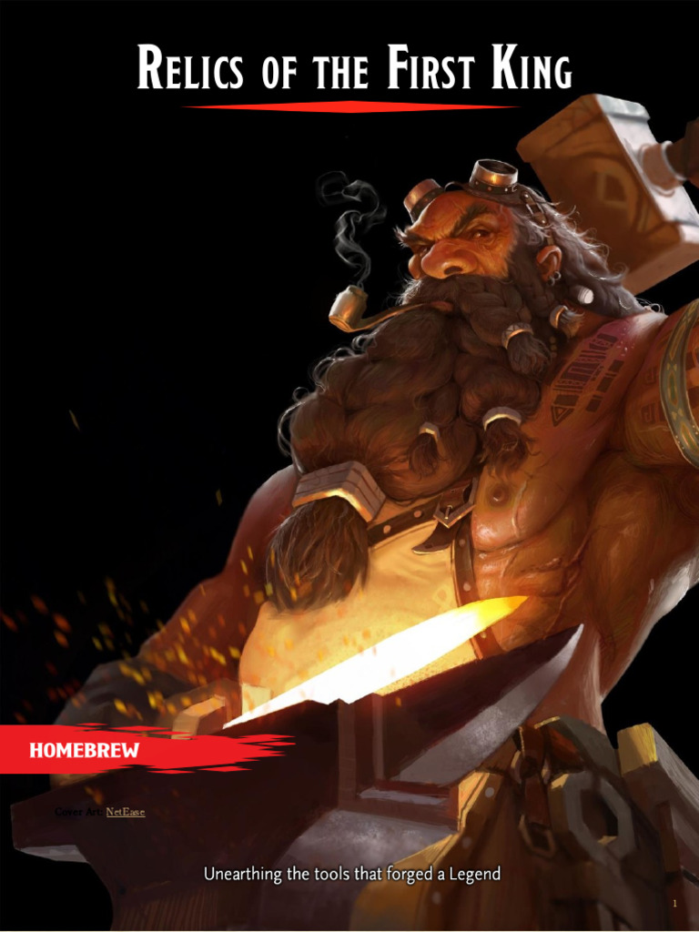 Dwarvish Relics: Axe, Hammer, Forge | PDF | Forge