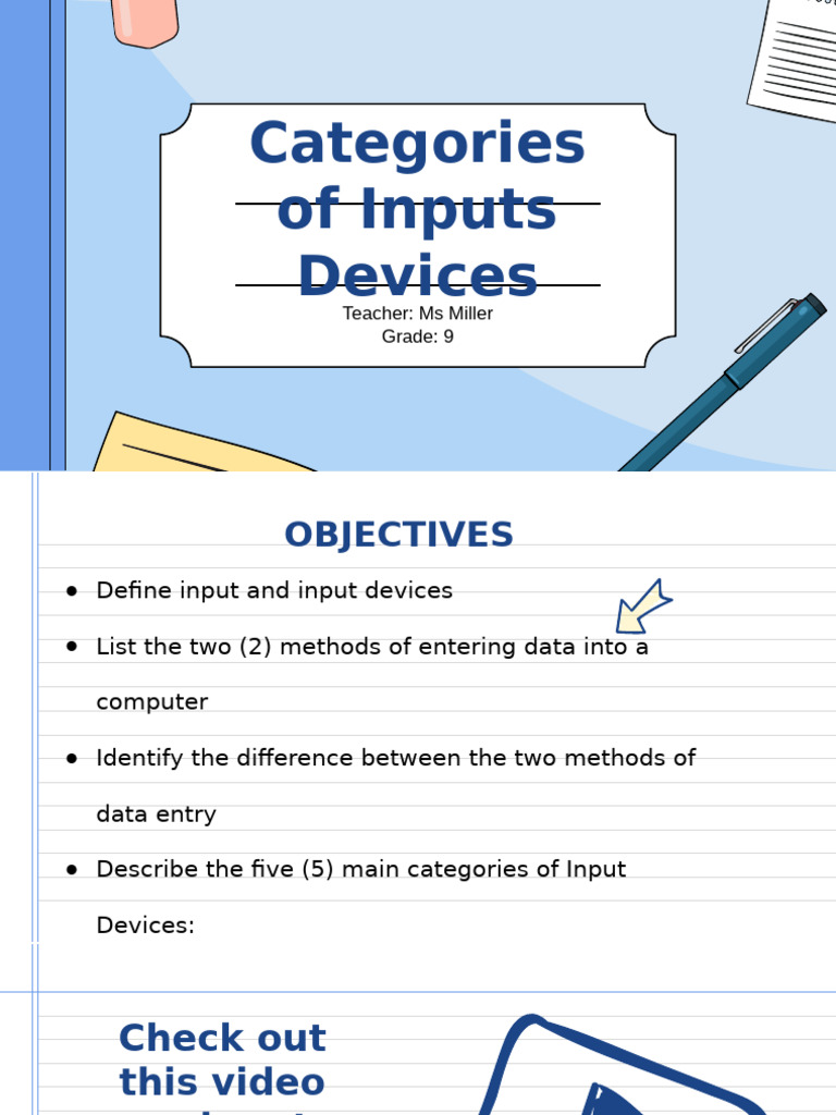 8 Categories of Input Devices | PDF | Graphical User Interfaces ...
