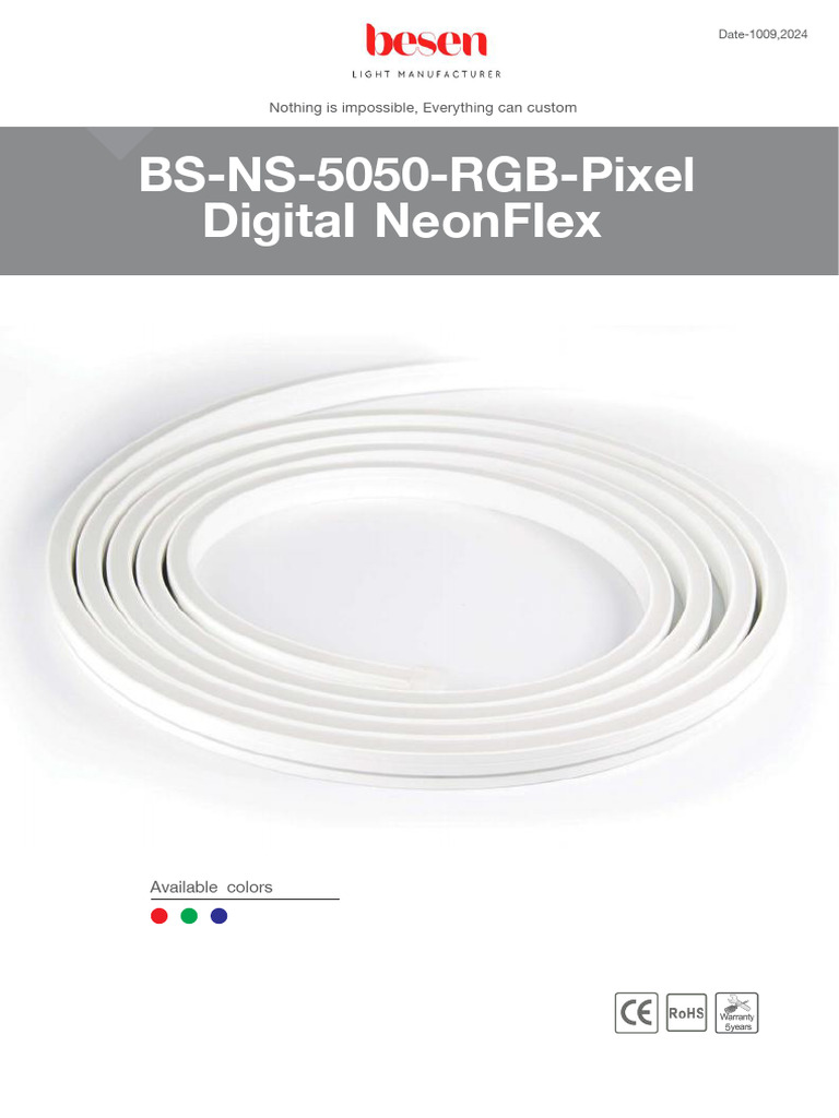 12mm Silicon RGB Digital Neon Flex | PDF | Electricity | Electrical ...