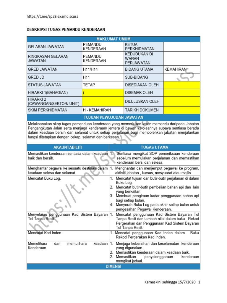 JD Pemandu Kenderaan H11 H14 | PDF