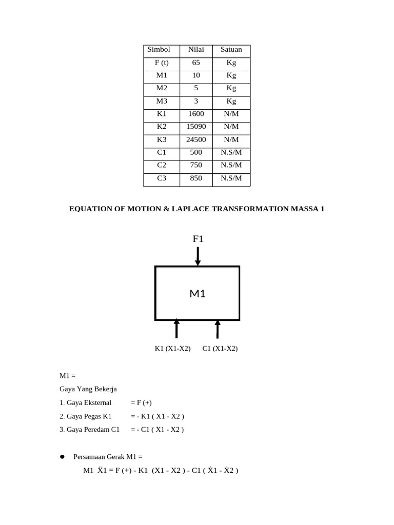 Equation of Motion | PDF