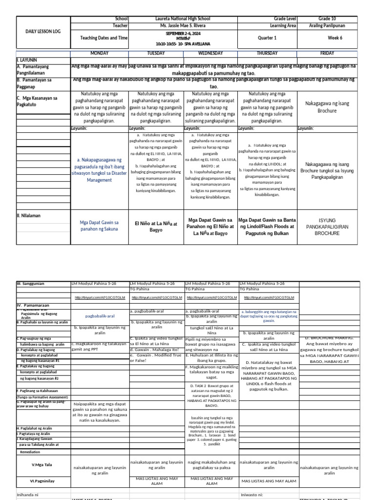Week 6 - DLL Ap | PDF