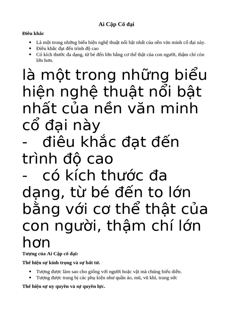Điêu khắc của AI Cập cổ đại | PDF