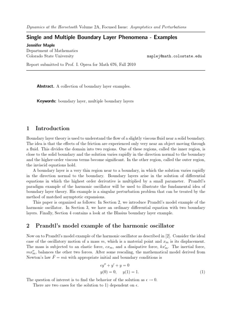 Maple | PDF | Boundary Layer | Differential Equations
