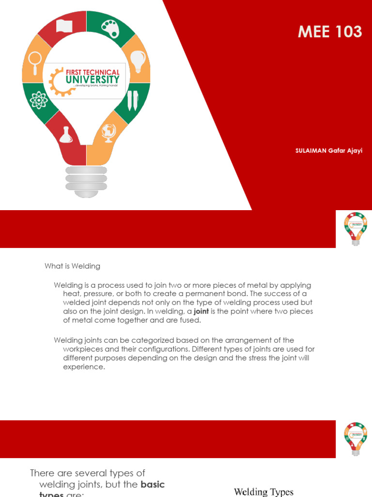 Mee 103 - 3 - Lecture Workshop Practice | PDF | Welding | Construction