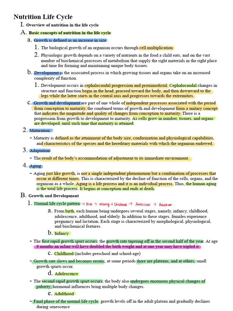 Understanding Nutrition Across Life Stages | PDF | Pregnancy | Fetus