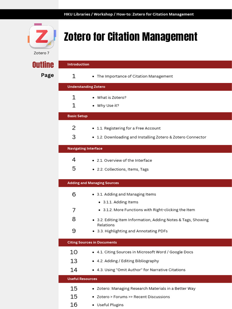 Zotero7 Handout v2 20250205 | PDF | Application Software | Information Technology