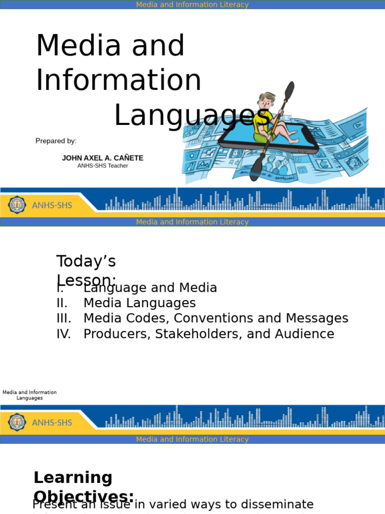 6 Media and Information Languages | PDF | Cinematography | Information