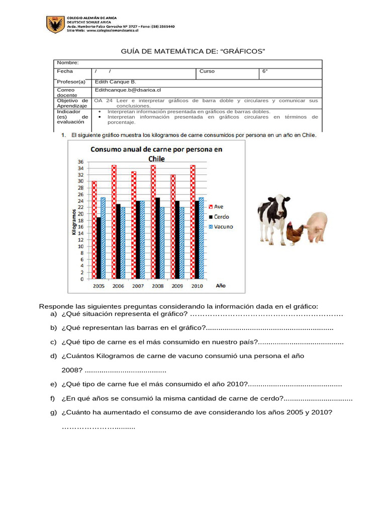 Guía de Matemática de Grafico | PDF