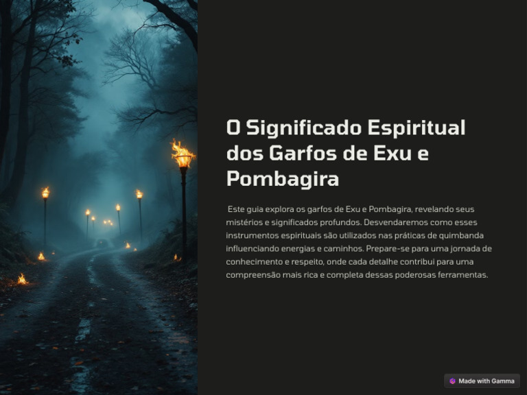 O Significado Espiritual Dos Garfos de Exu e Pombagira | PDF