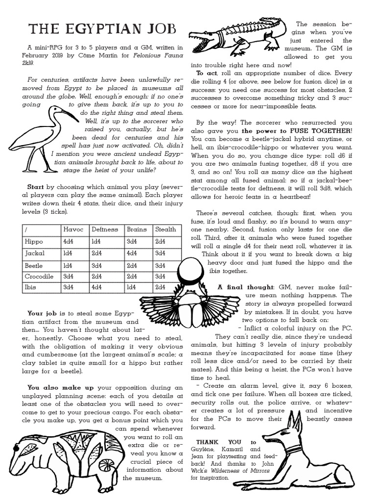 19 - The Egyptian Job | PDF