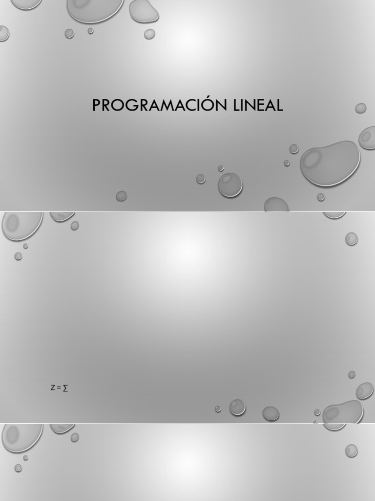Guía de Programación Lineal y Métodos | PDF | Programación lineal | Álgebra