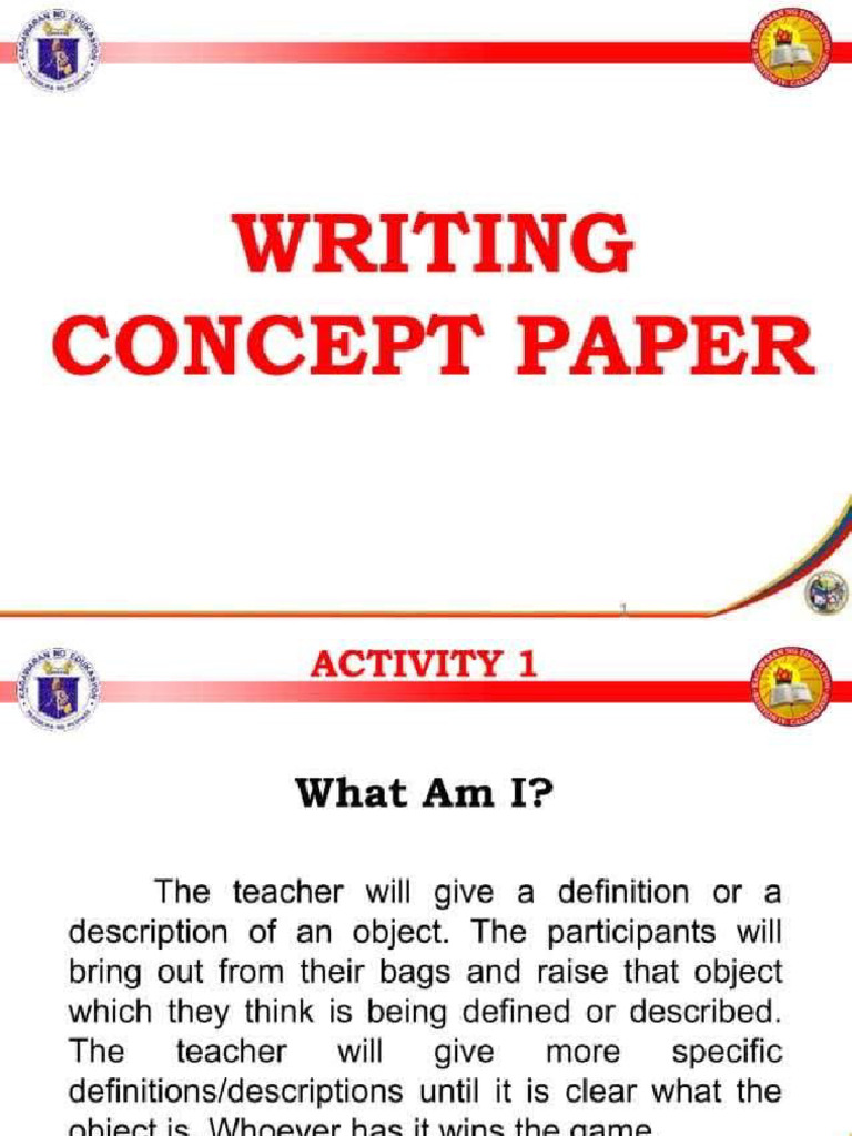 Writing Concept Paper | PDF