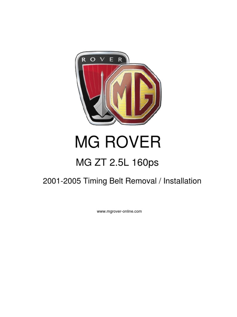 MG ZT 2 5 160 2001 05 Timing Belt | PDF | Belt (Mechanical) | Vehicle ...