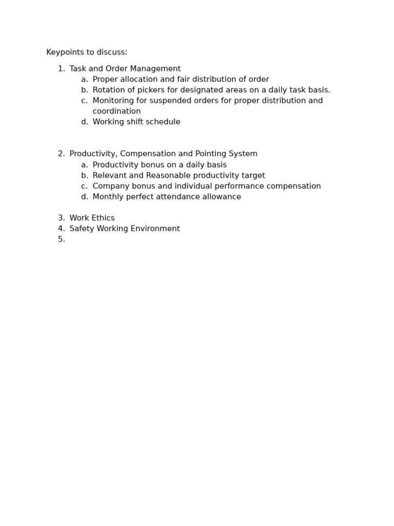 Keypoints To Discuss | PDF