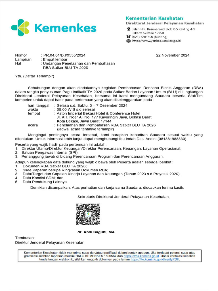 S.Ses UNDANGAN RBA 2026 - OK TTE | PDF