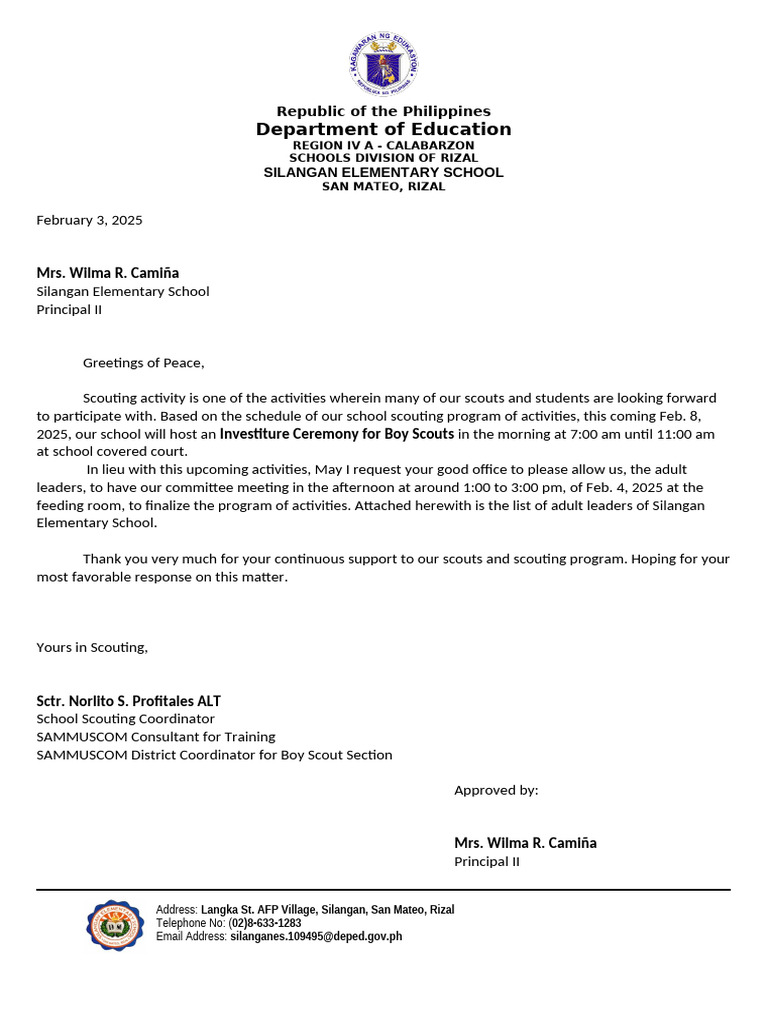 Investiture Program BOY 2025 | PDF | Girl Guiding And Girl Scouting ...