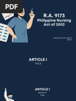 Ra 9173 | PDF | Nursing