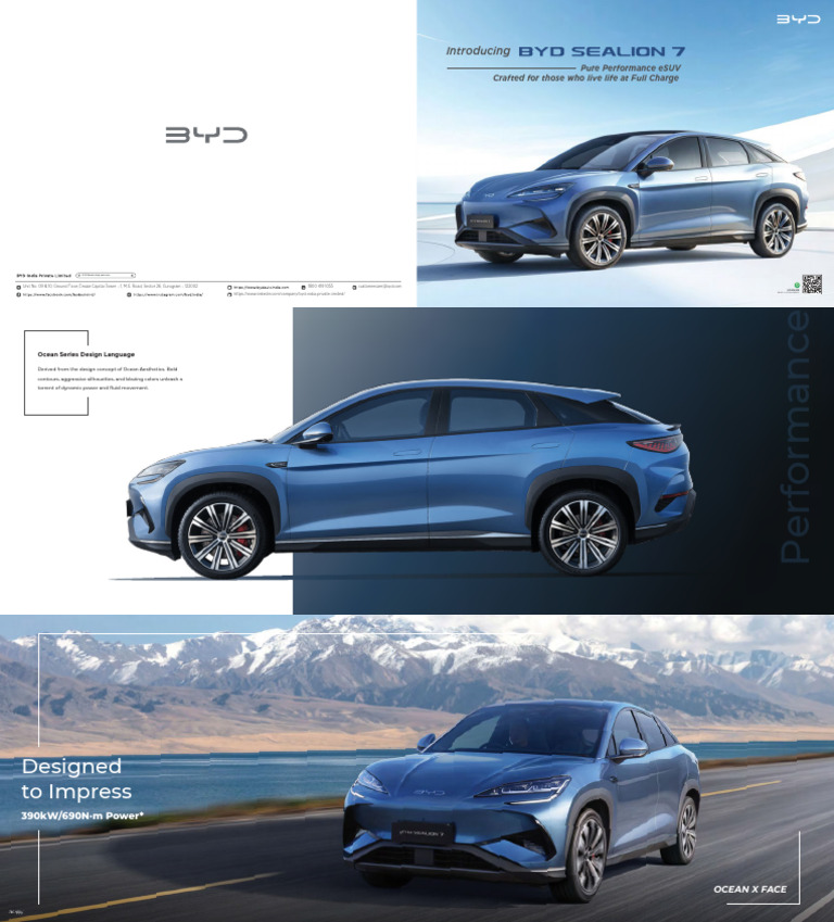 BYD SEALION 7 Brochure | PDF | Airbag | Seat Belt