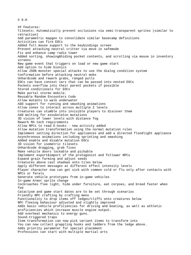 Changelog | PDF | Menu (Computing)