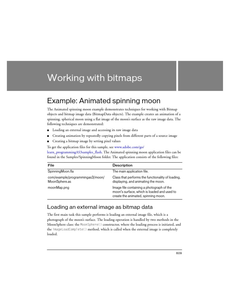 Working With Bitmaps in Flash | PDF | Texture Mapping | Circle