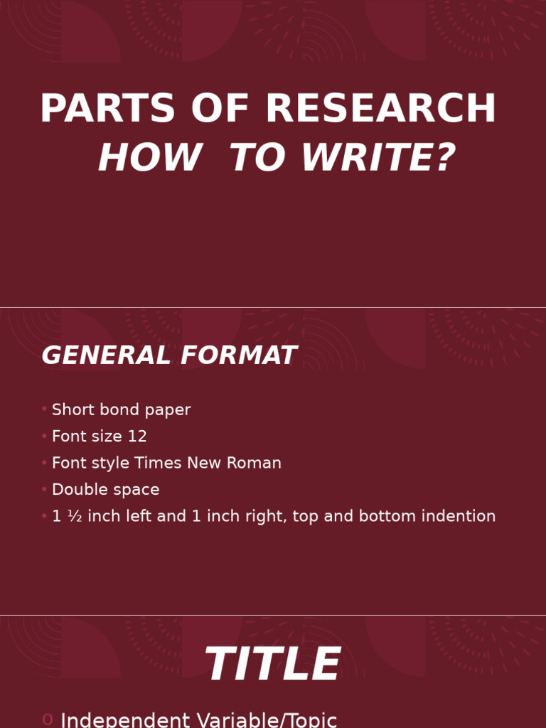 PARTS-OF-RESEARCH | PDF | Theory | Learning Theory (Education)
