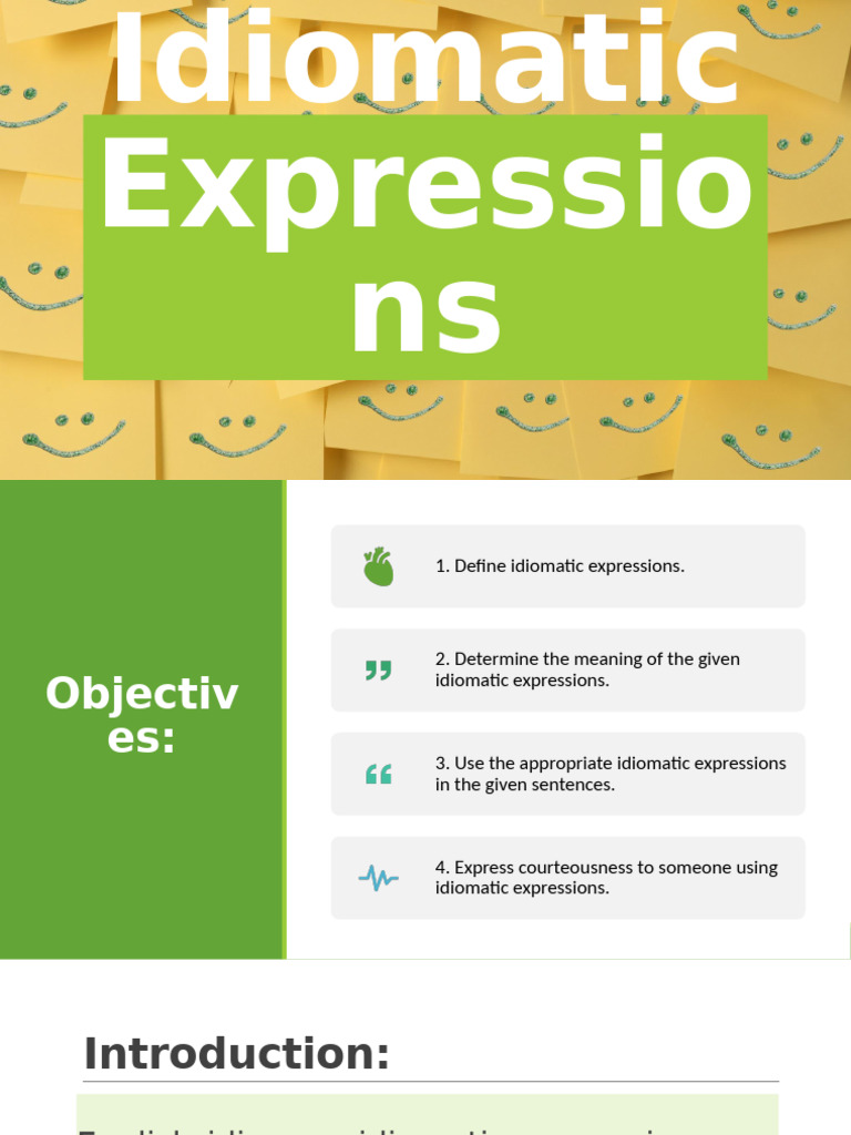 Idiomatic Expressions-Real | PDF | Idiom