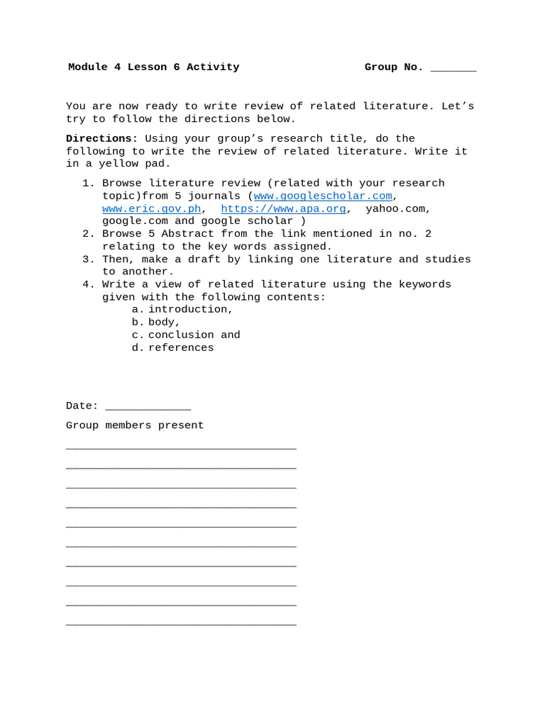 Module 4 Group Activity | PDF