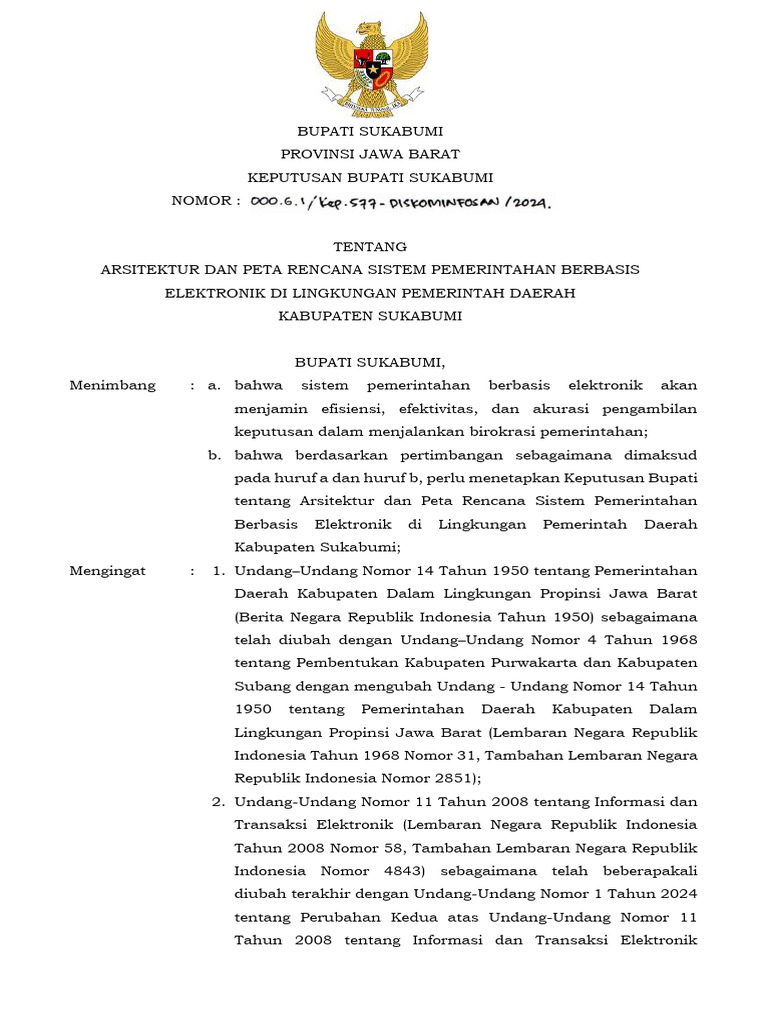 KepBup - Arsitektur Dan Peta Rencana SPBE | PDF