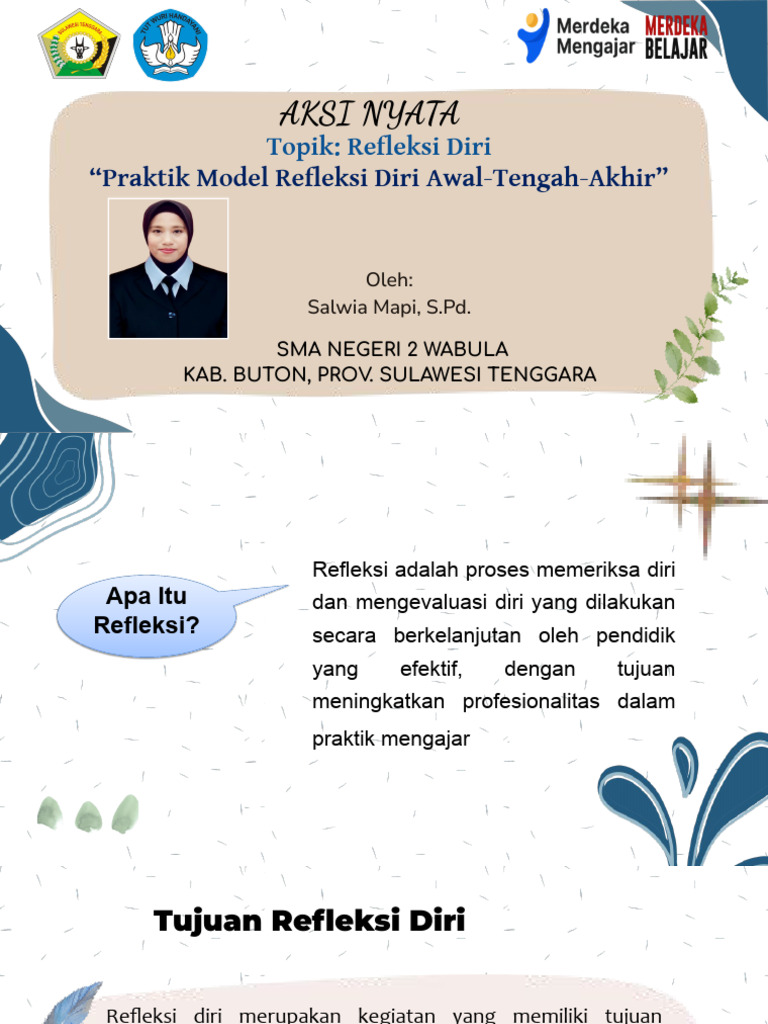 Model Refleksi Diri dalam Pembelajaran | PDF