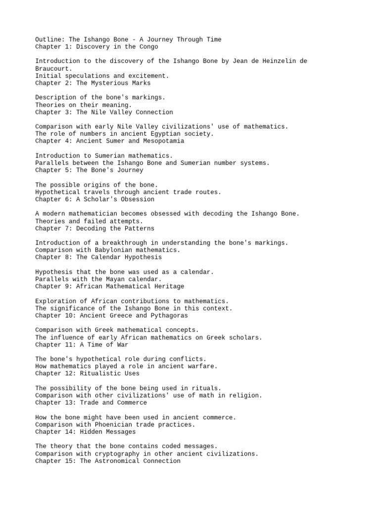 The Ishango Bone: Ancient Math Insights | PDF | Mathematics | Archaeology