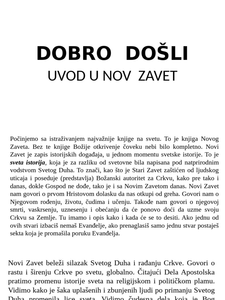 Novi zavet 2 | PDF