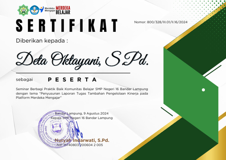 Deta Oktayani, S.Pd. | PDF