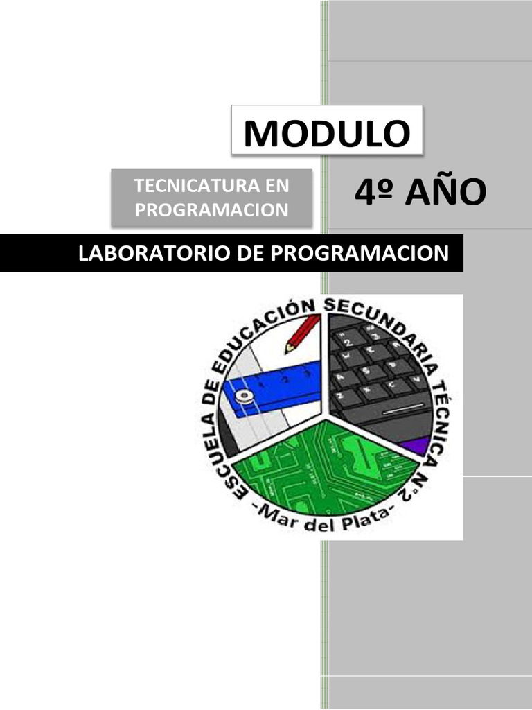 MODULO 4to Año Lab_Programacion 2021 | PDF | Lenguaje de programación | Algoritmos
