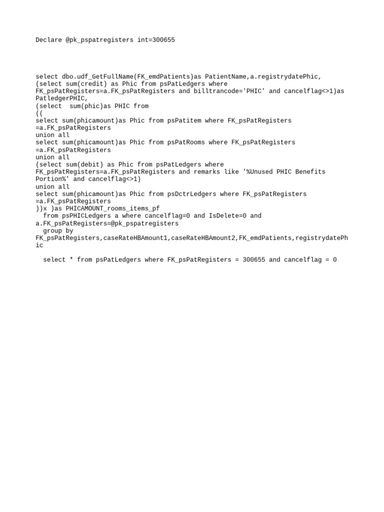 For Checking of Unused PHIC | PDF